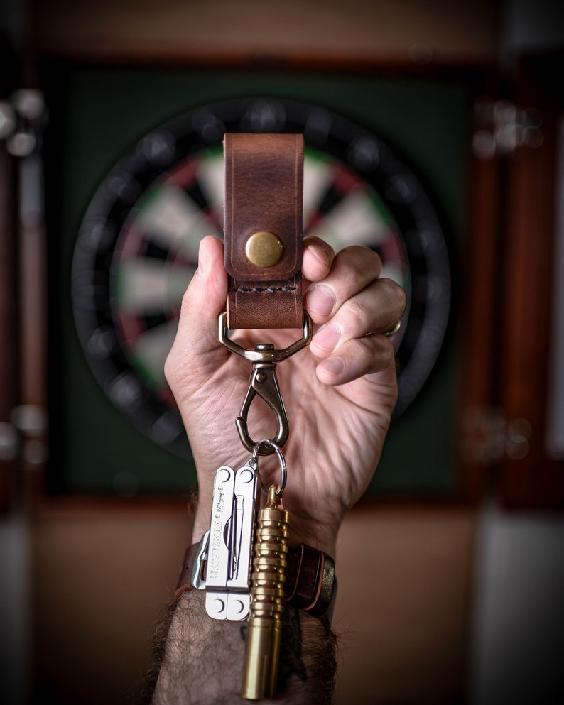 The Warden Horween Leather Key Dangler - Etsy