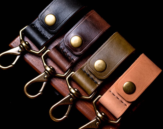 The Warden Horween Leather Key Dangler - Etsy