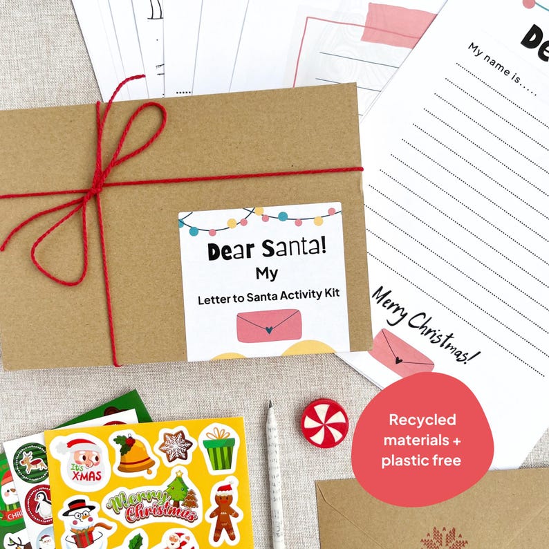 Letter to Santa Christmas Activity Kit for Children - Eco Kids Gift ...