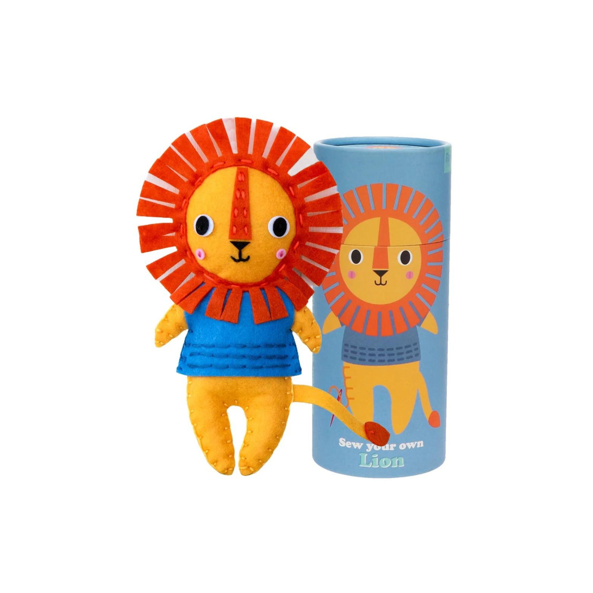 Children's Sew Your Own Lion Kit - Kids Sewing Craft Set - Etsy UK