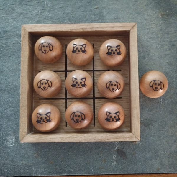 Dog Themed Tic Tac Toe Game - Etsy