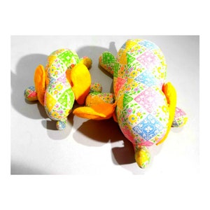 Vintage Handmade Cloth Stuffed Elephants, Patchwork Elephants, Free ...