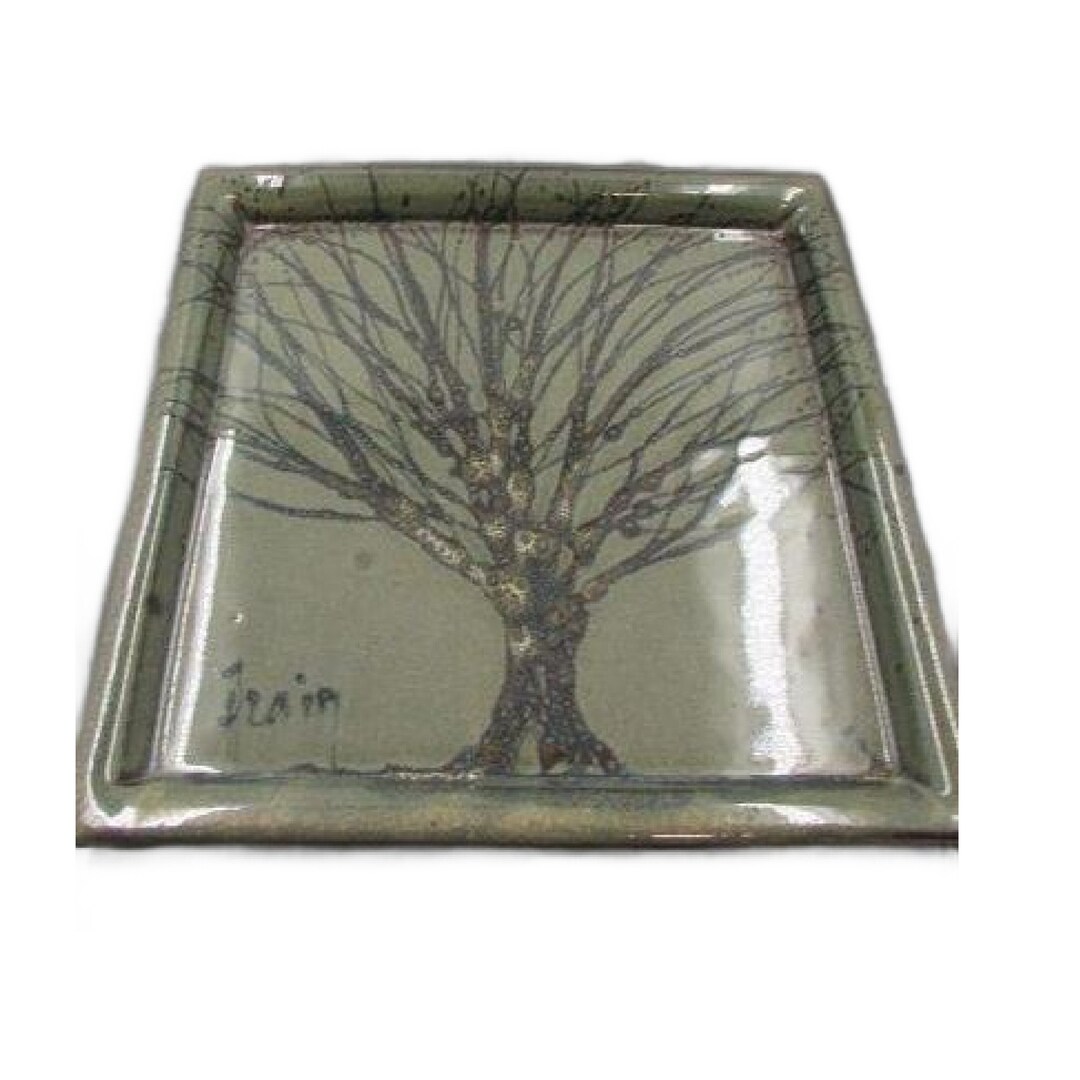 Hand Thrown Pottery Art Platter, Tree of Life, Tim Frain, Tennessee ...