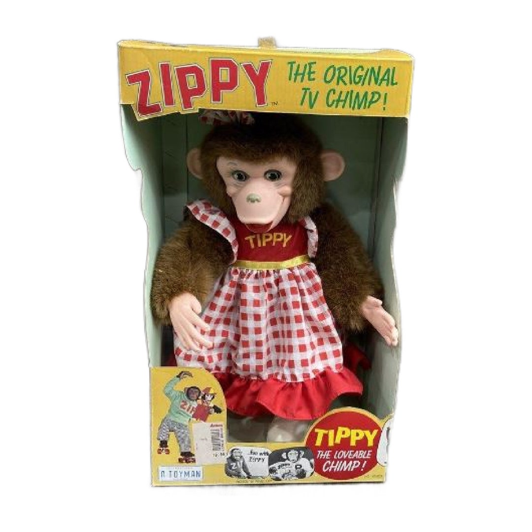 Vintage Rubber Face Monkey Chimpanzee, Tippy Zippy Sister, Girl Chimp ...
