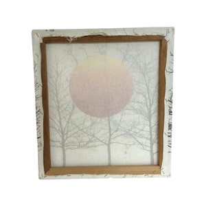 Signed TAMARACK Trees & Orange Red Yellow Moon MCM Screen - Etsy