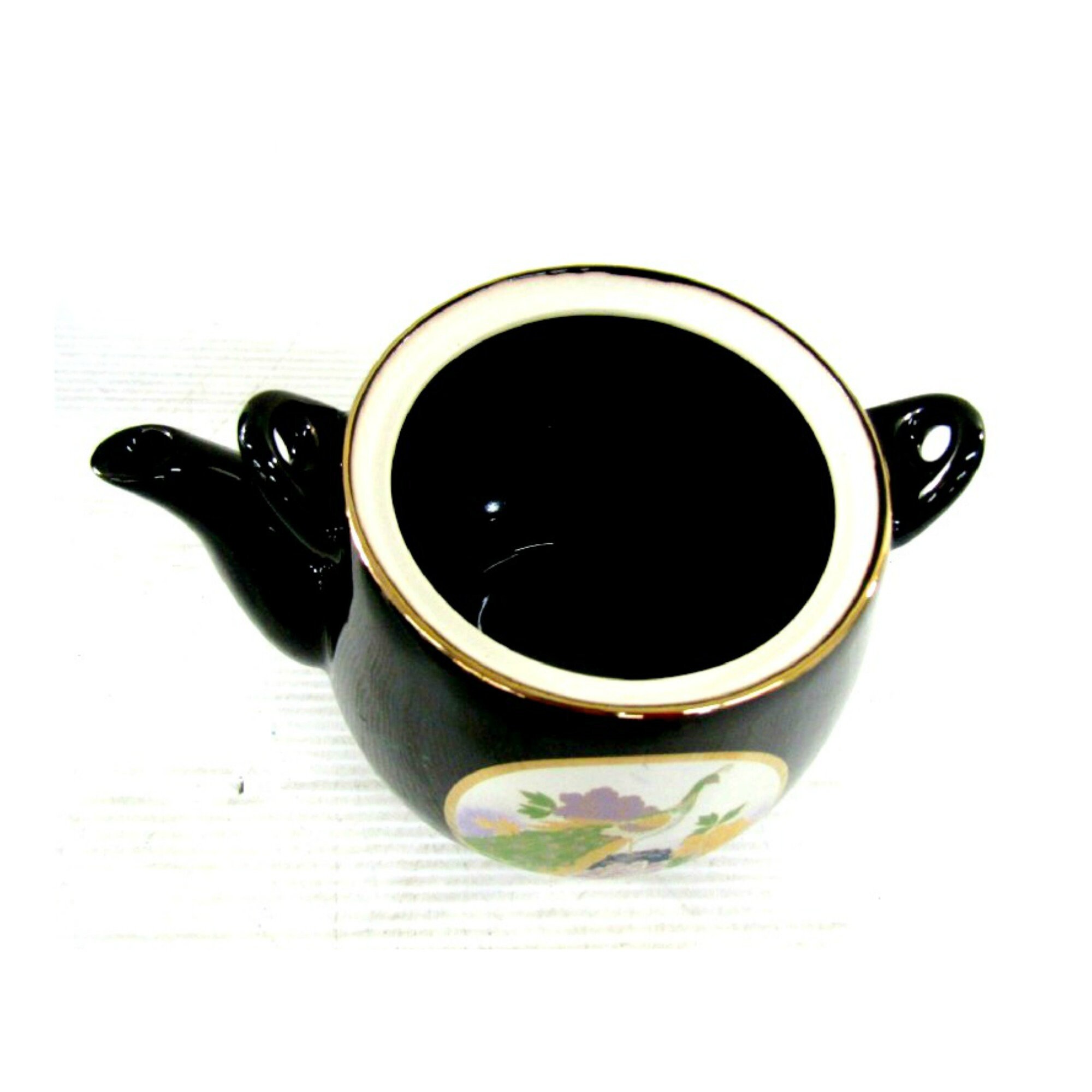 Vintage Japan Peacock Pottery Tea Set 5 Pc Set Plus Lid Etsy