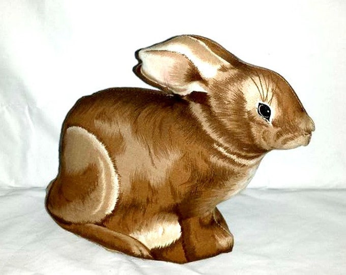 Vintage Stuffed Rabbit Pillow,bunny Throw Pillow,bunny Plushie,hand ...