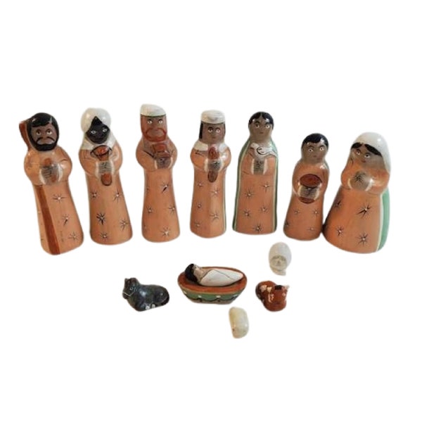 Pottery Nativity Set - Etsy