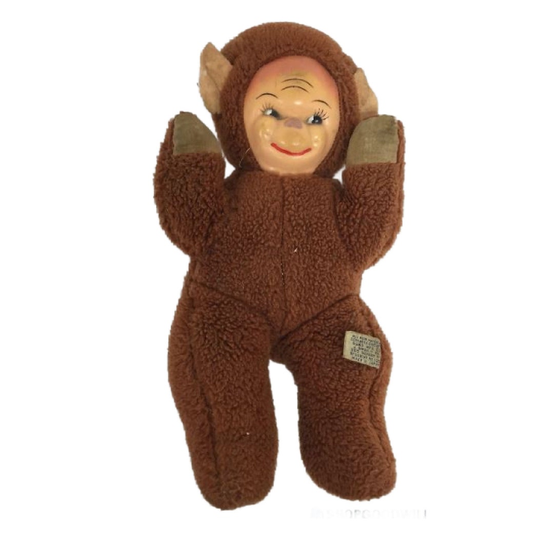 Vintage Rubber Face Monkey Plush, Gunderful Monkey by Gund, Free ...