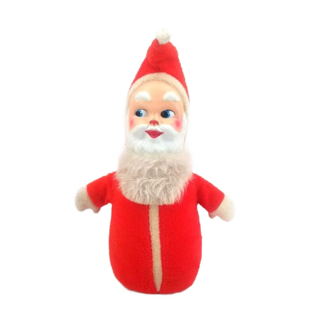 Vintage Baby Face Santa Doll Plushie Roly Poly 23 Tall - Etsy