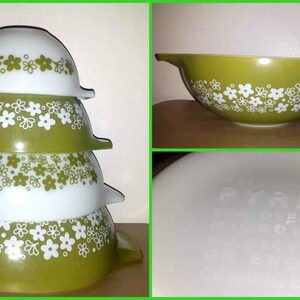 Pyrex Spring Blossom Cinderella Nesting Bowls Set of 4 Crazy - Etsy