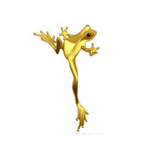 Vintage Enamel and Rhinestone Hobo Frog Brooch - Etsy