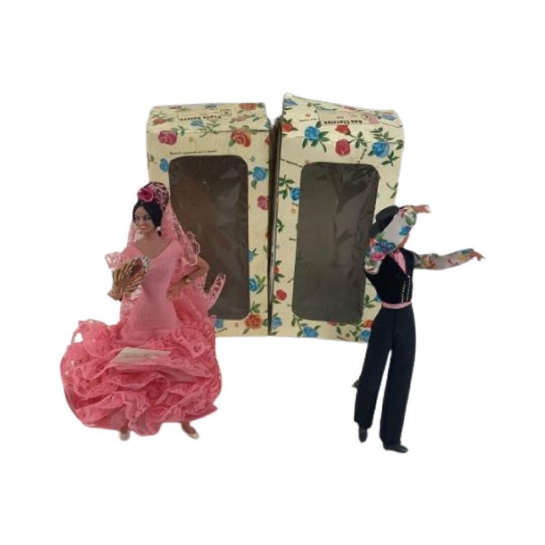Vintage Marin Chiclana Flamenco Dolls, Spanish Dancing Dolls, 1960s ...