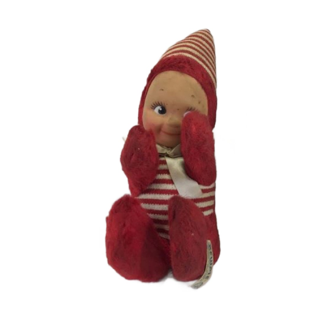 Vintage Knickerbocker Rubber Face Kewpie Plush Doll 1950s 7.5 TALL ...