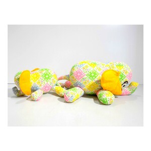 Vintage Handmade Cloth Stuffed Elephants, Patchwork Elephants, Free ...