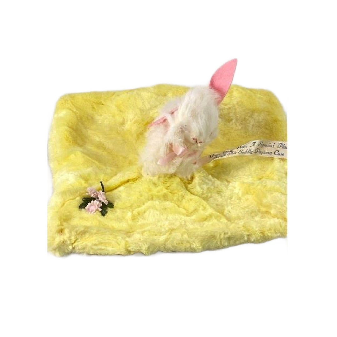 Vintage Merrythought Bunny Plush Nightie Pajama Case, Pajama Bag ...