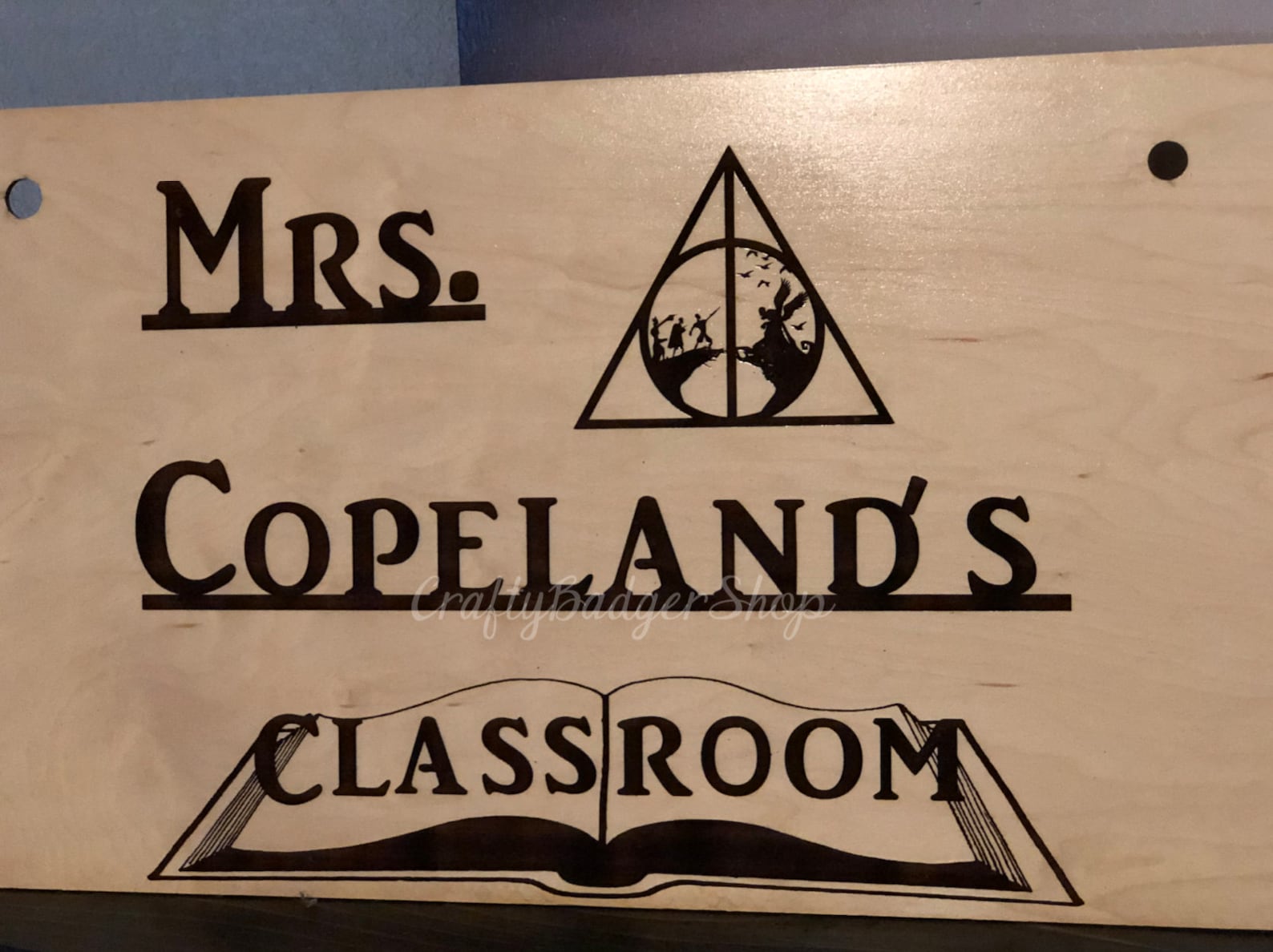 Custom Teacher Classroom Sign Two-sided - Etsy