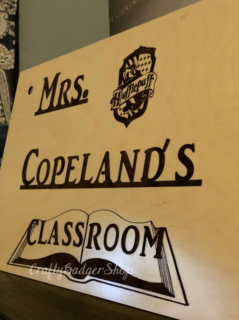 Custom Teacher Classroom Sign Two-sided - Etsy