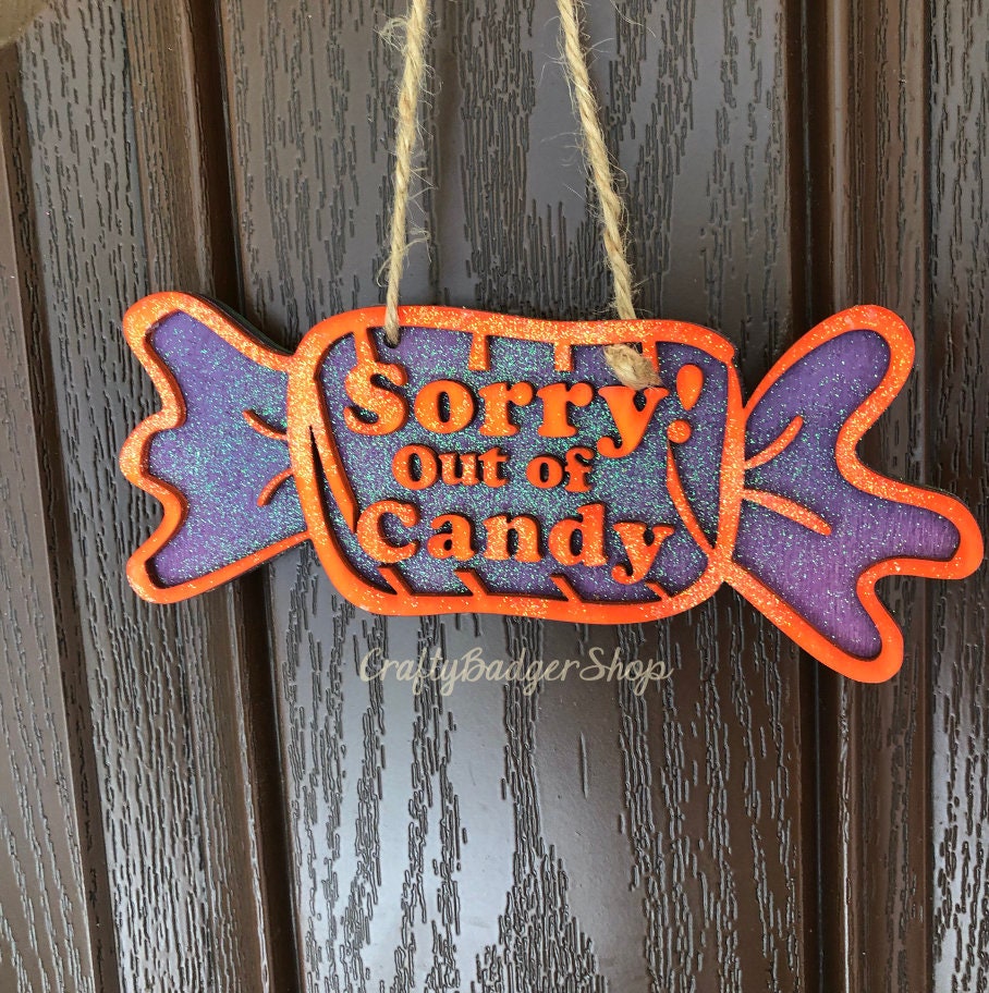 Double Sided Candy Sign - Etsy