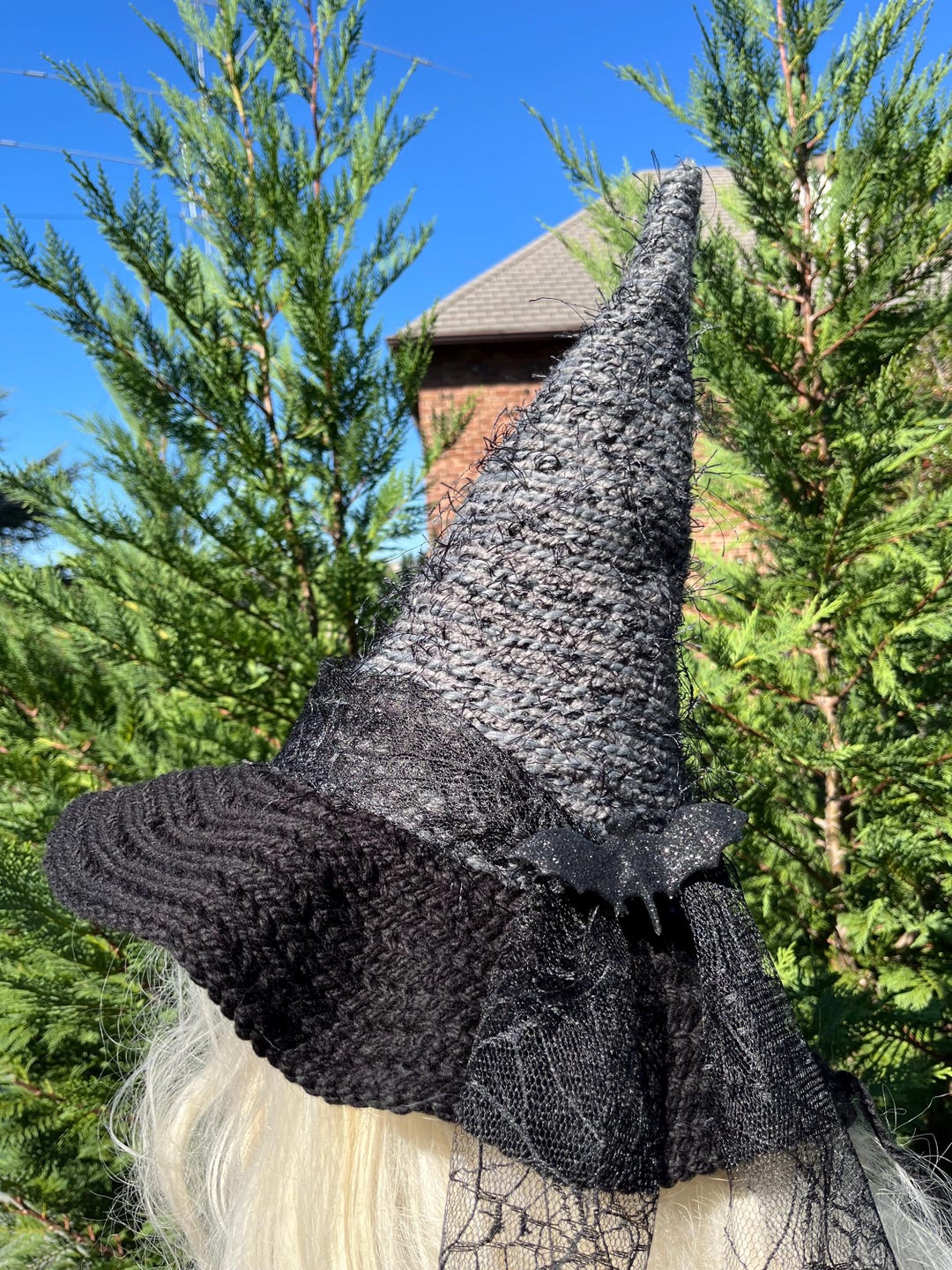Spiked Witch Hat: Fuzzy Moonlight Spider Cosplay - Etsy