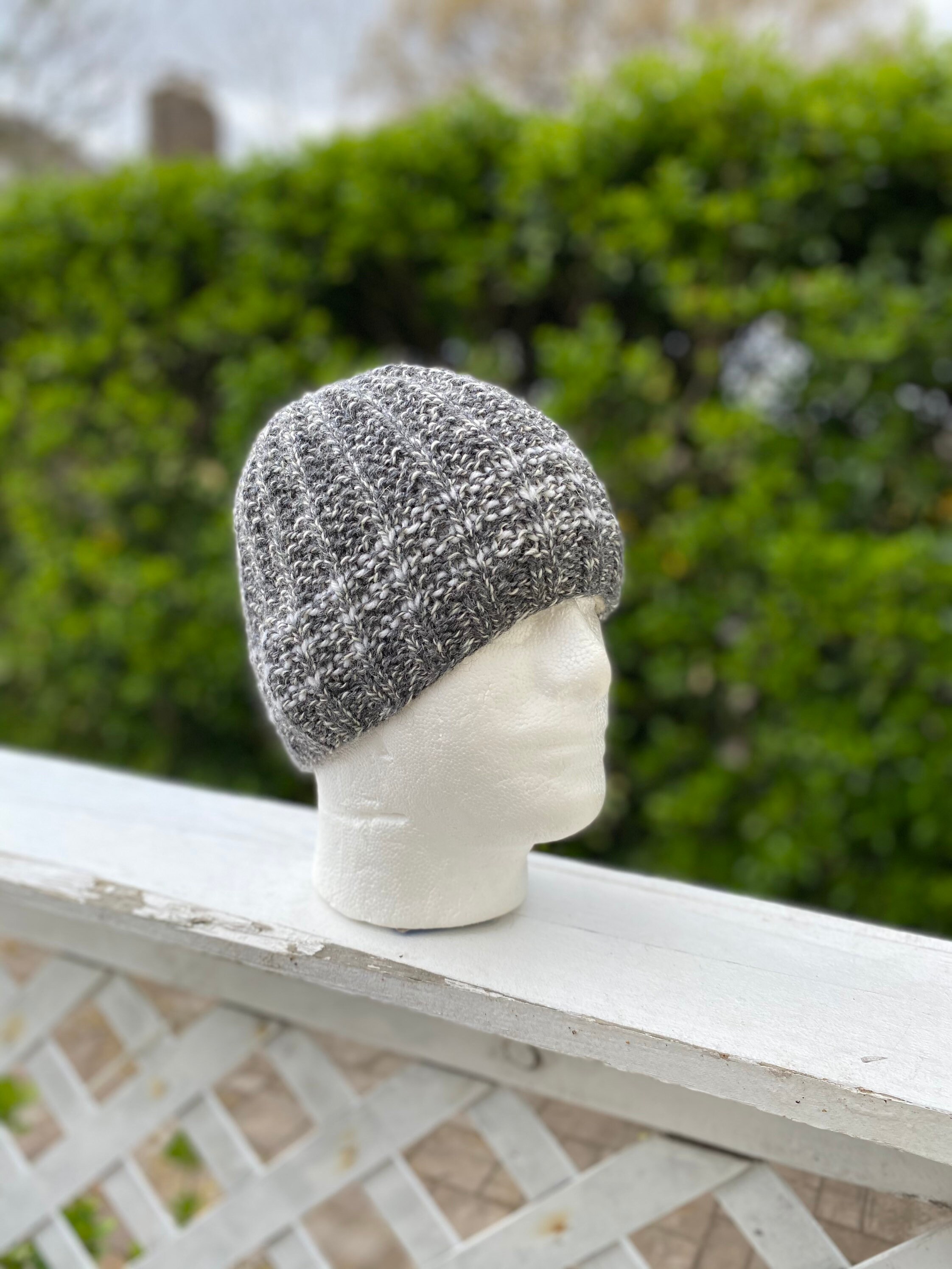 Gray Wool beanie Classic wool hat Gray knit hat Men wool - Etsy.de