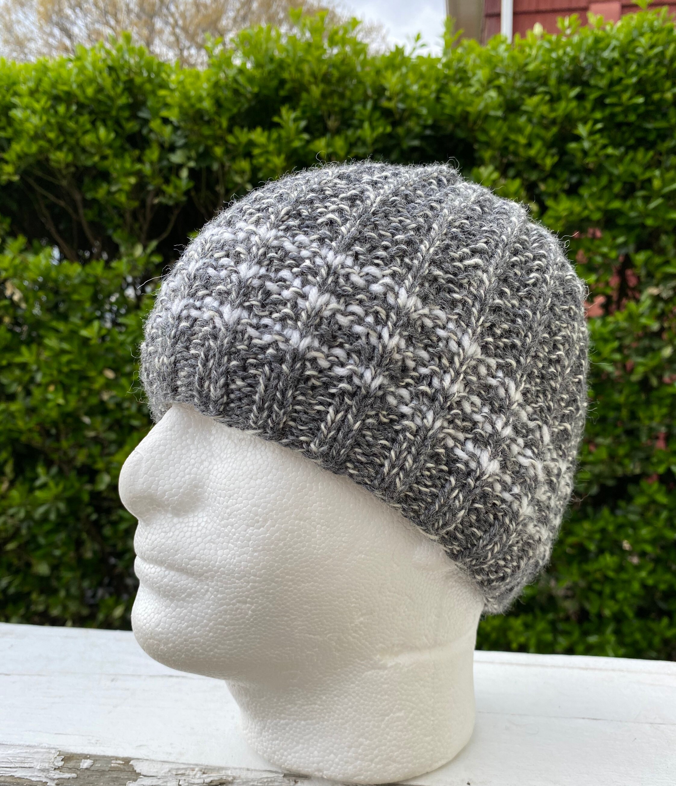 Gray Wool beanie Classic wool hat Gray knit hat Men wool - Etsy.de
