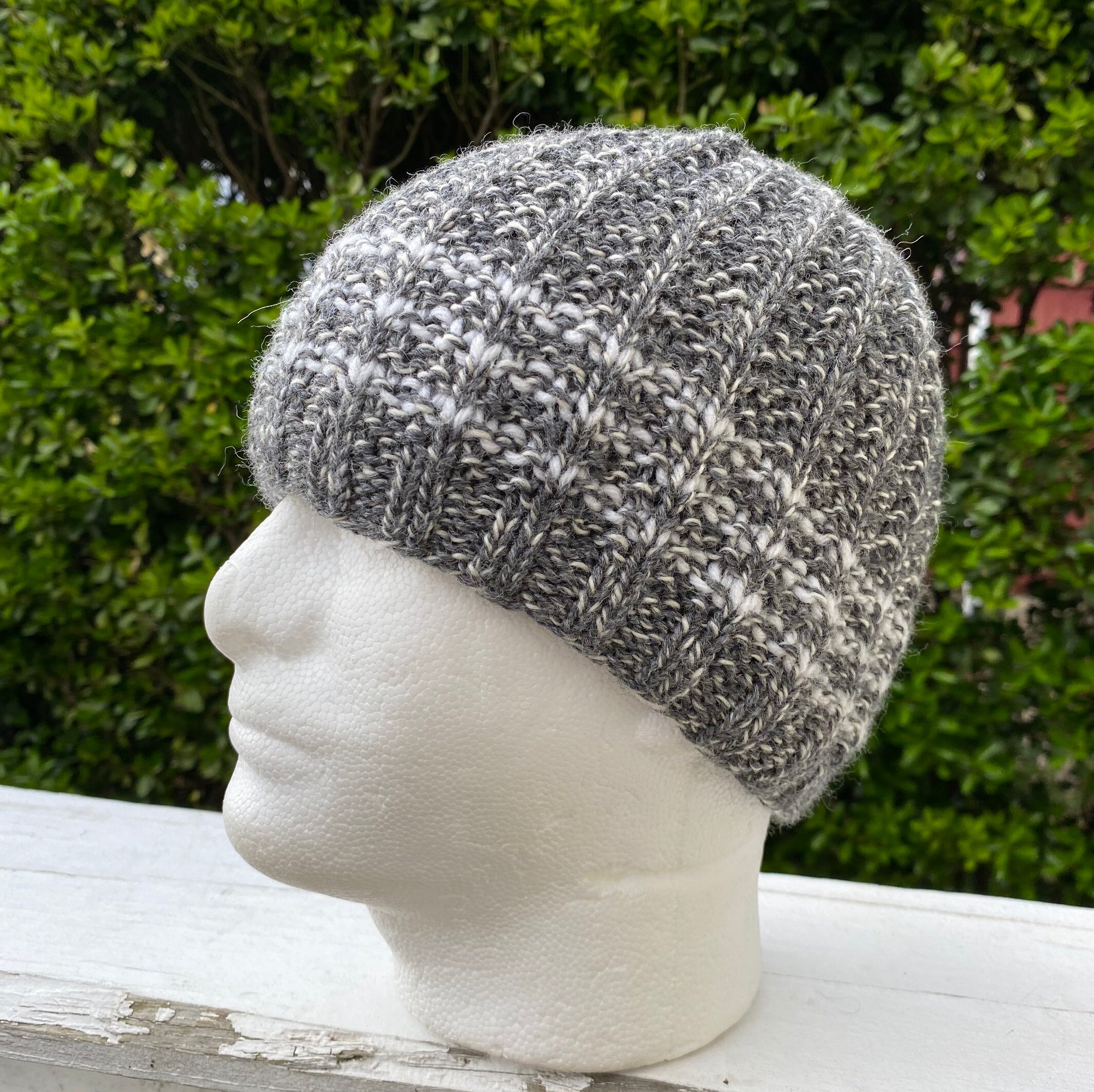 Gray Wool beanie Classic wool hat Gray knit hat Men wool - Etsy.de