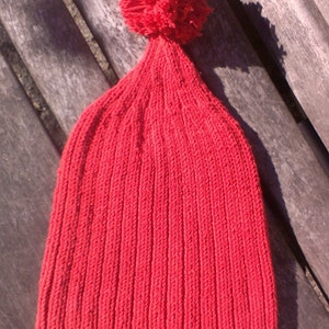 Hand Knitted Mr. Smee Hat: Red Cotton Pirate Costume - Etsy