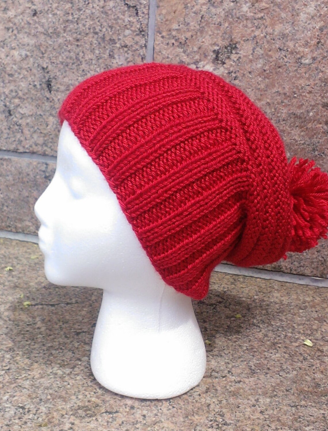 Red Hat Red Winter Hat Red Christmas Hat Valentine's - Etsy