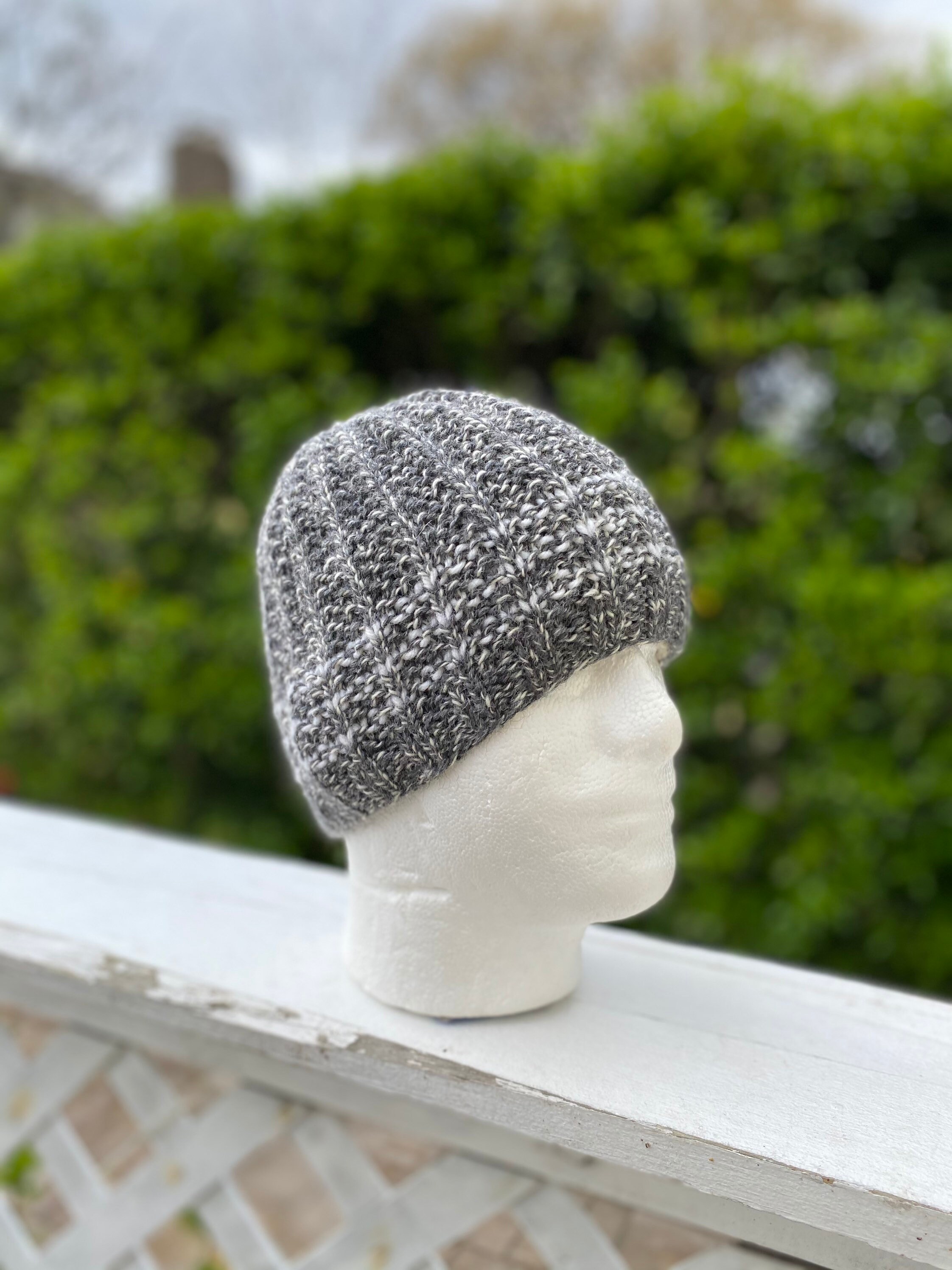 Gray Wool beanie Classic wool hat Gray knit hat Men wool - Etsy.de