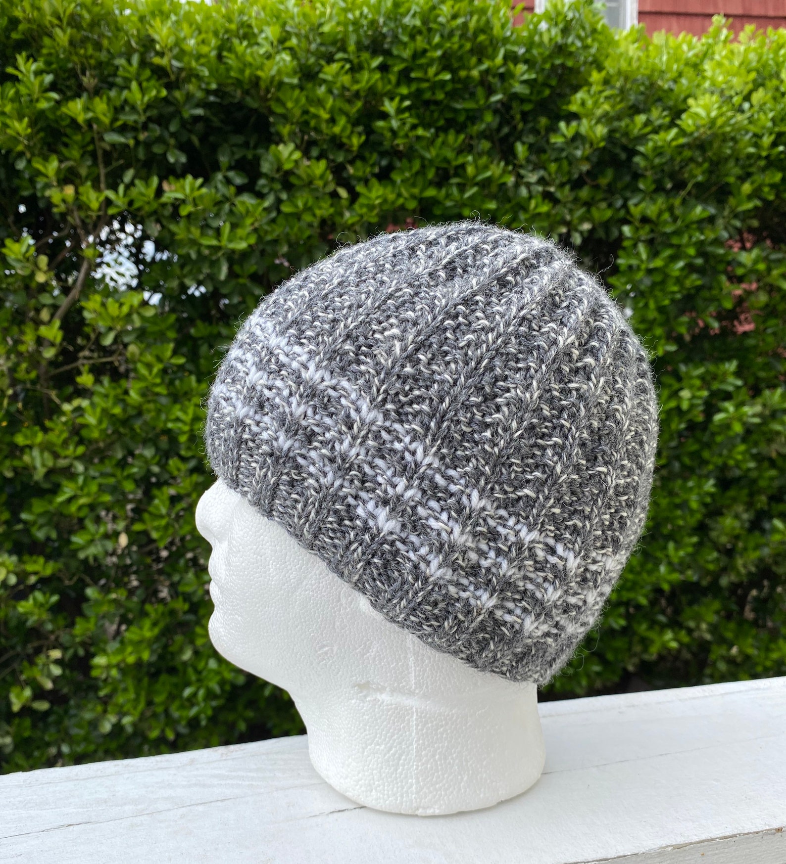 Gray Wool beanie Classic wool hat Gray knit hat Men wool - Etsy.de