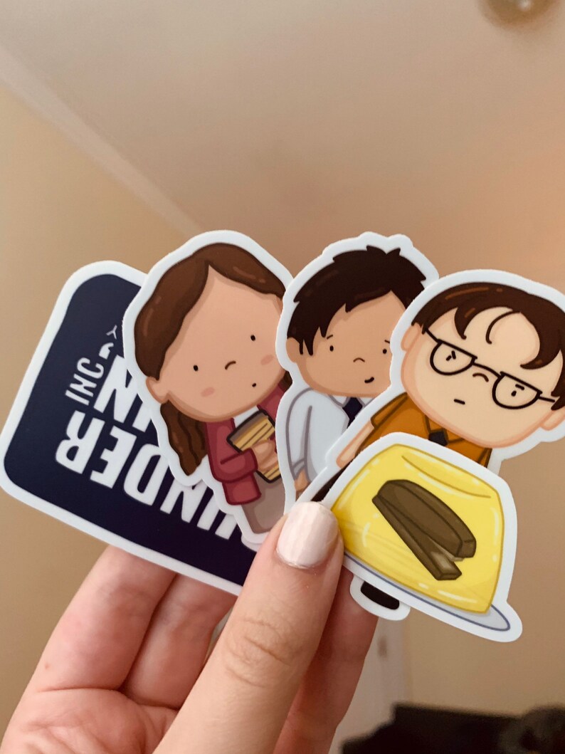 The Office Pam Beesly Sticker - the Office Matte Finish Die Cut Cartoon ...