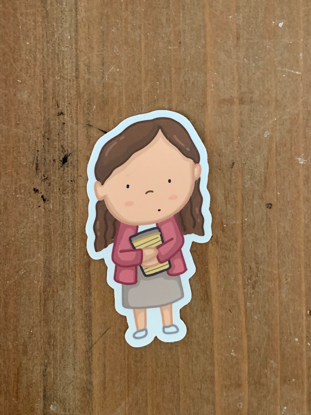 The Office Pam Beesly Sticker - the Office Matte Finish Die Cut Cartoon ...