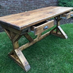 Rustic Desk - Etsy