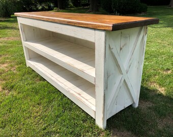 Rustic Media Console - Etsy