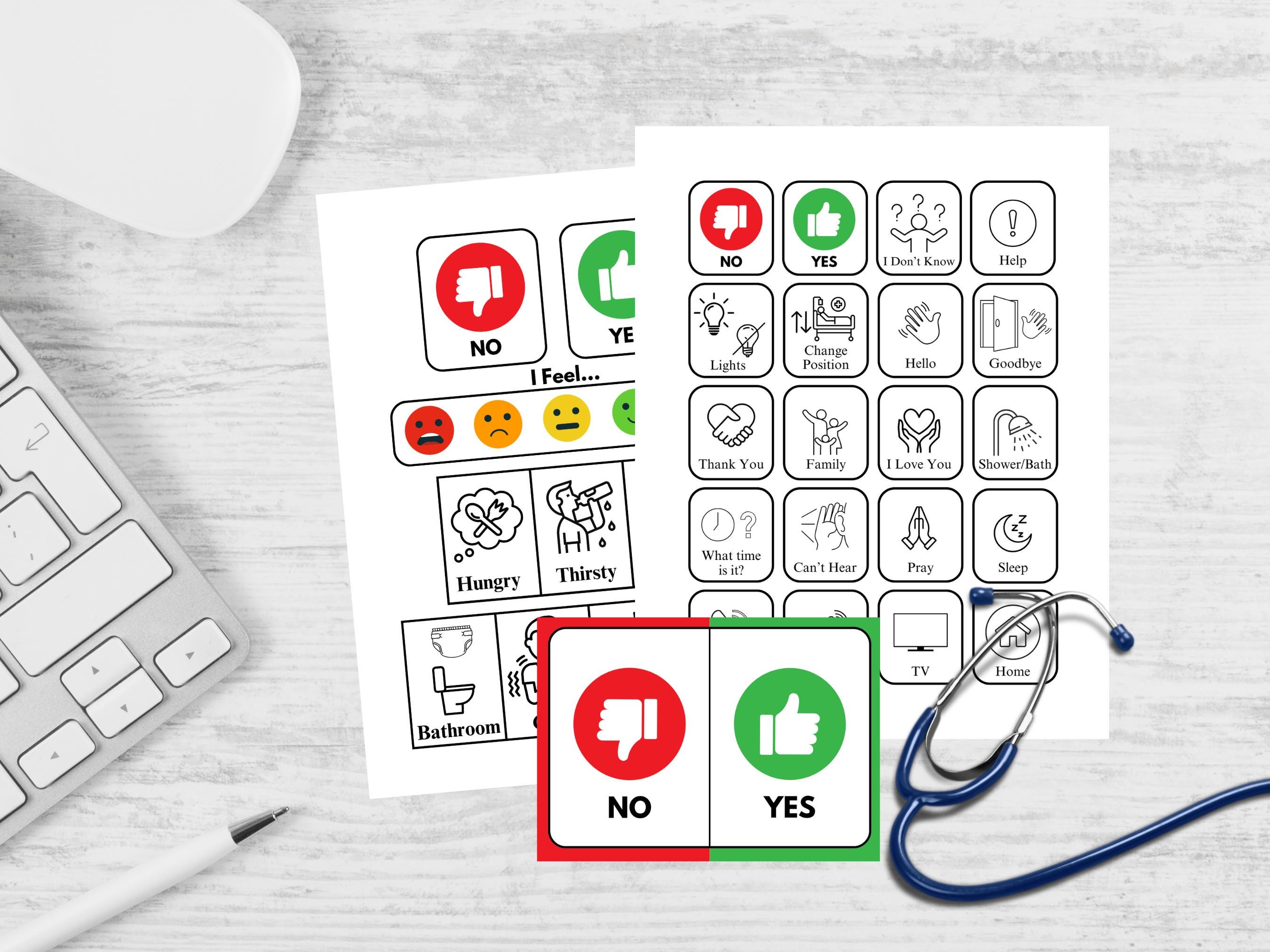 Communication Board Digital Download Printable PDF Autism, Stroke ...