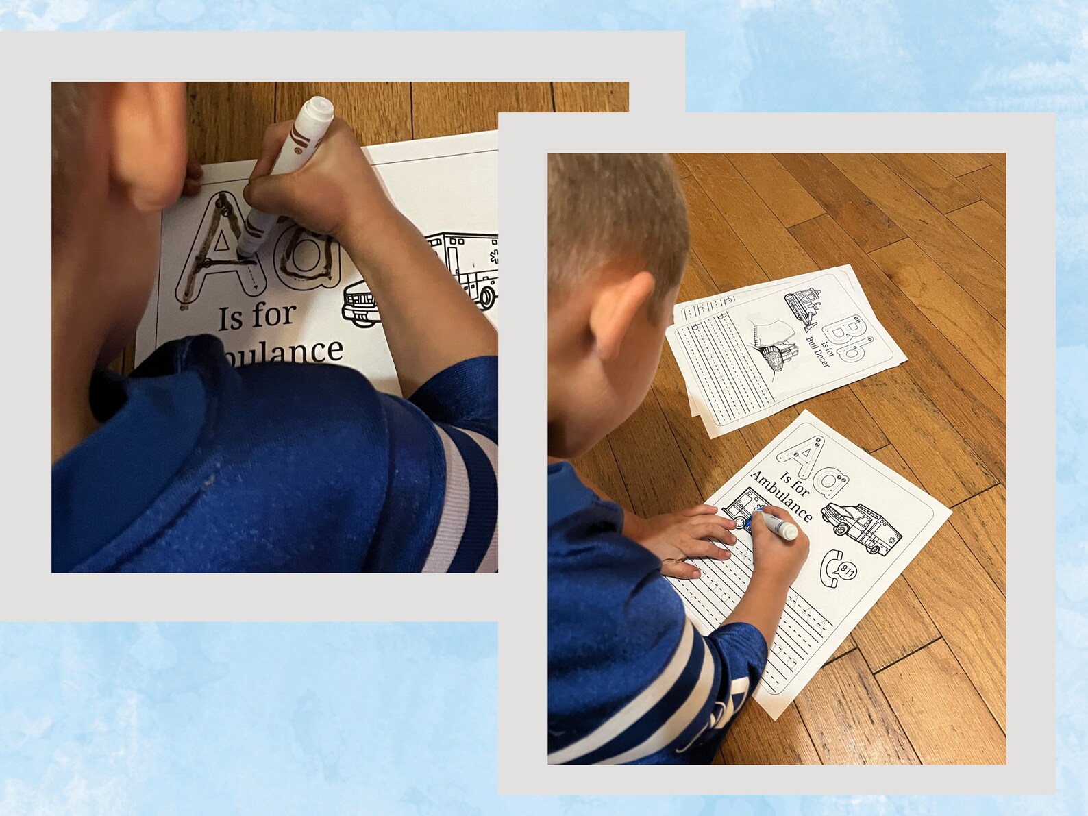 Handwriting Letter Practice Printable Worksheets | Instant Download ...