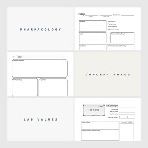 Printable Ultimate Nursing School Note-taking Bundle Template Packet ...