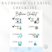 Cleaning Checklist With Pictures, Adhd Cleaning Checklist, Autism ...