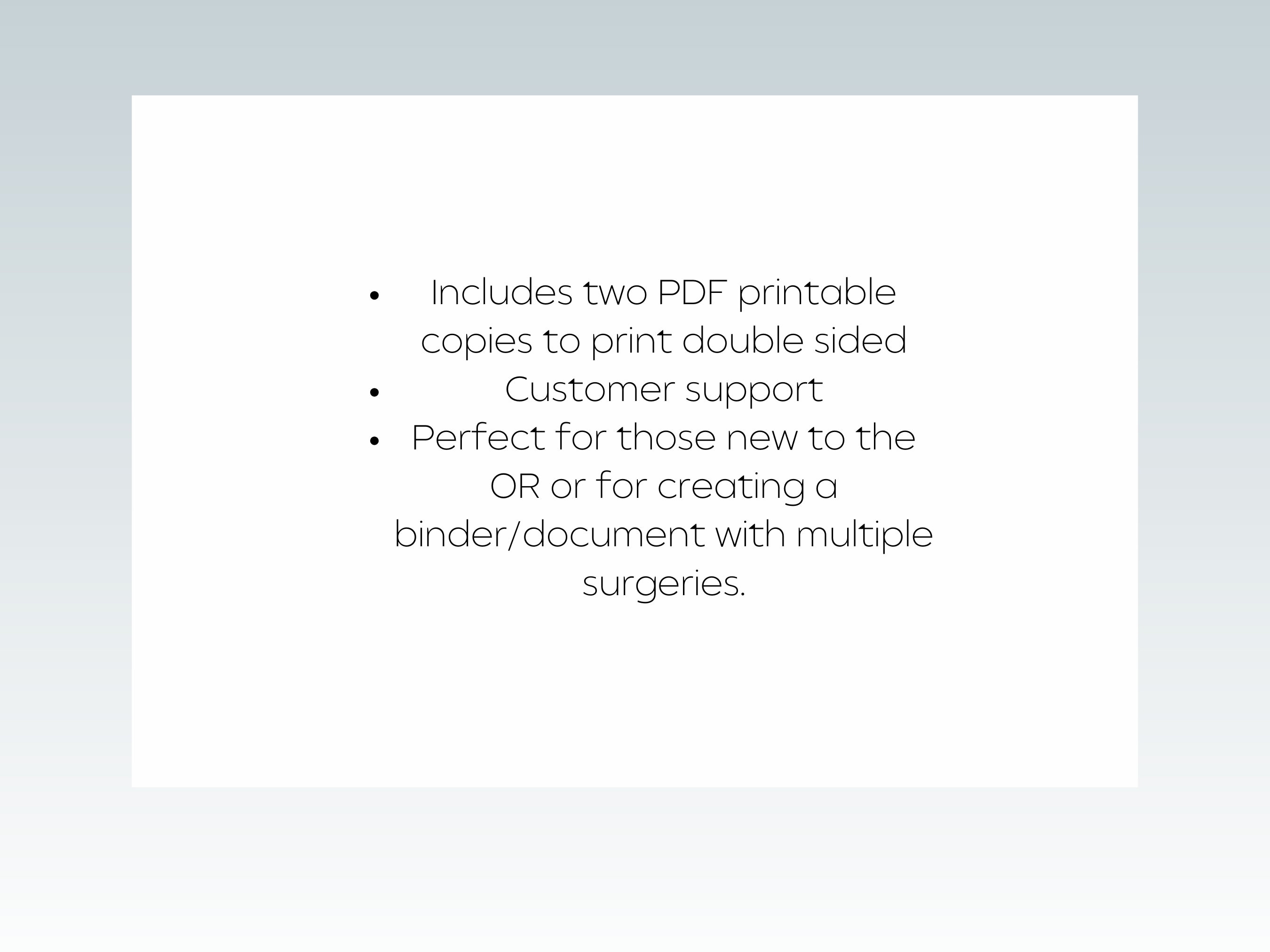 Operating Room Circulator Nurse Surgical Notes | Template Downloads - Etsy