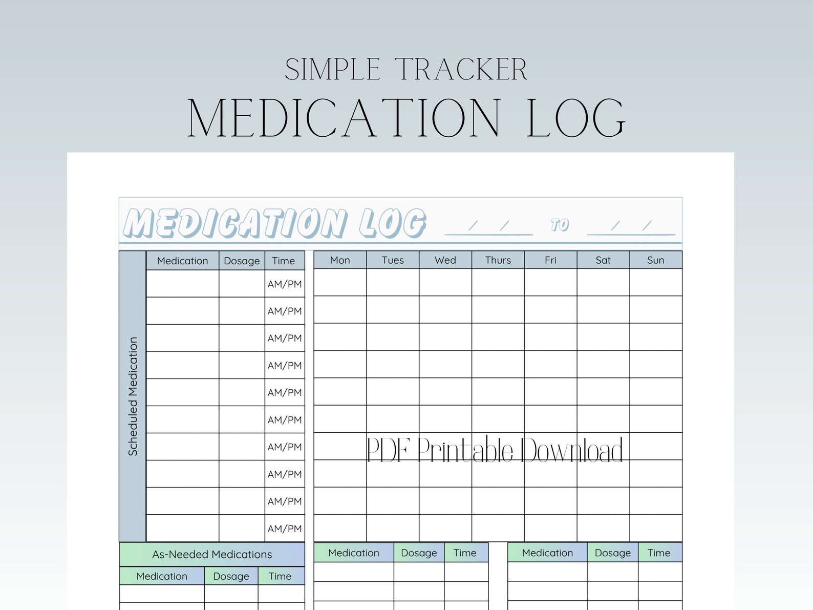 Medication Tracking Log Notes Planner Sheet: Nursing, Aide, Caretaker ...