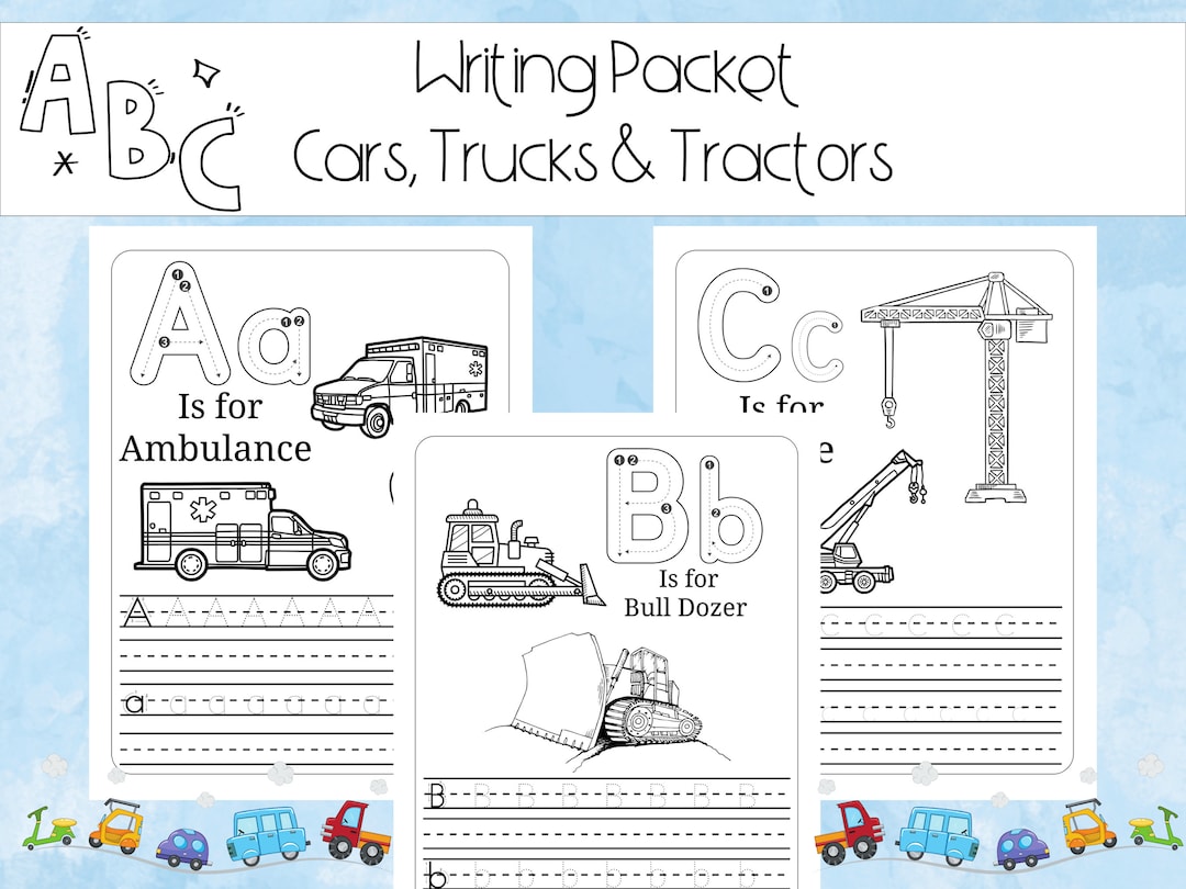 Handwriting Letter Practice Printable Worksheets | Instant Download ...