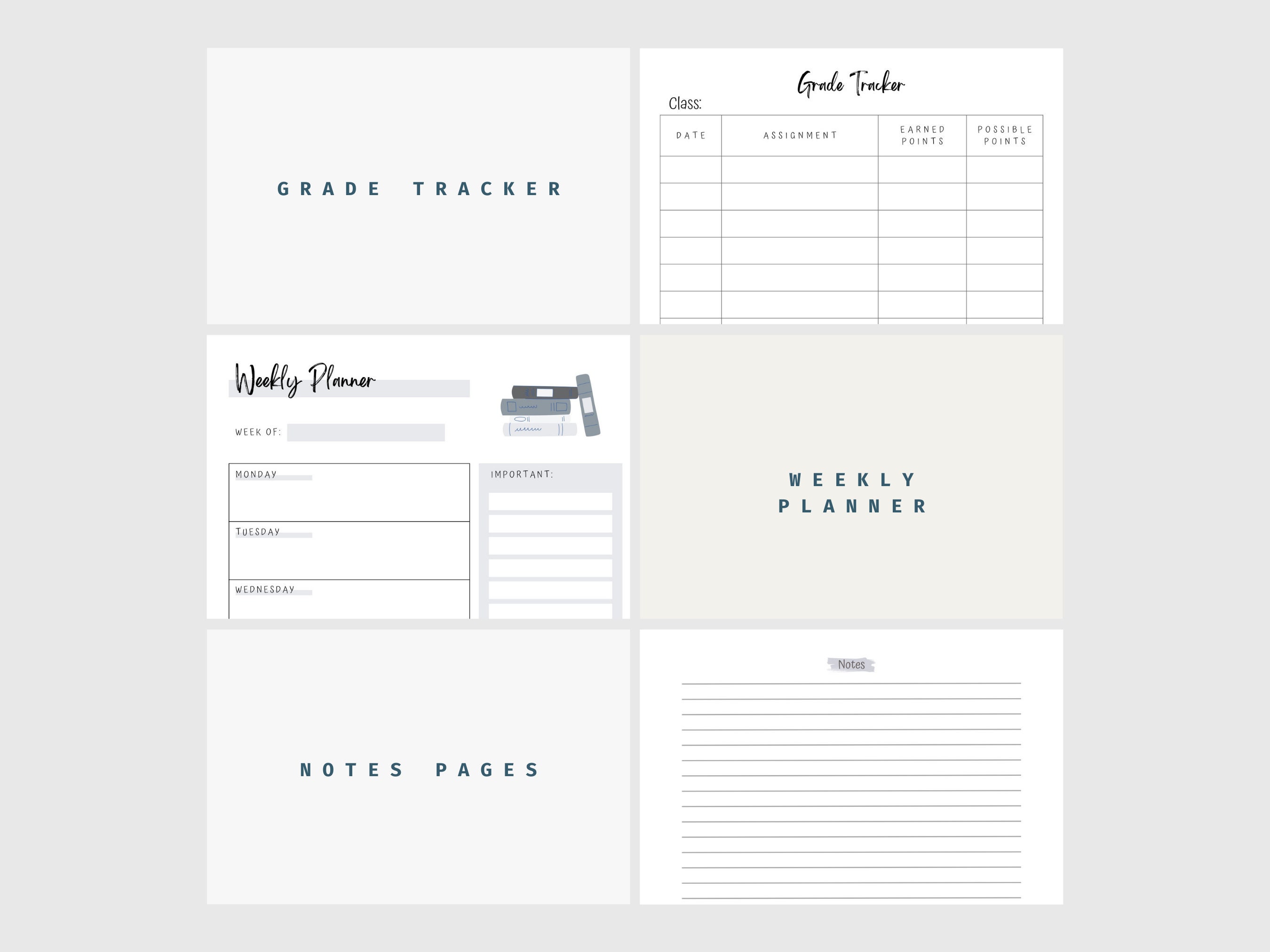 Printable Ultimate Nursing School Note-taking Bundle Template Packet ...