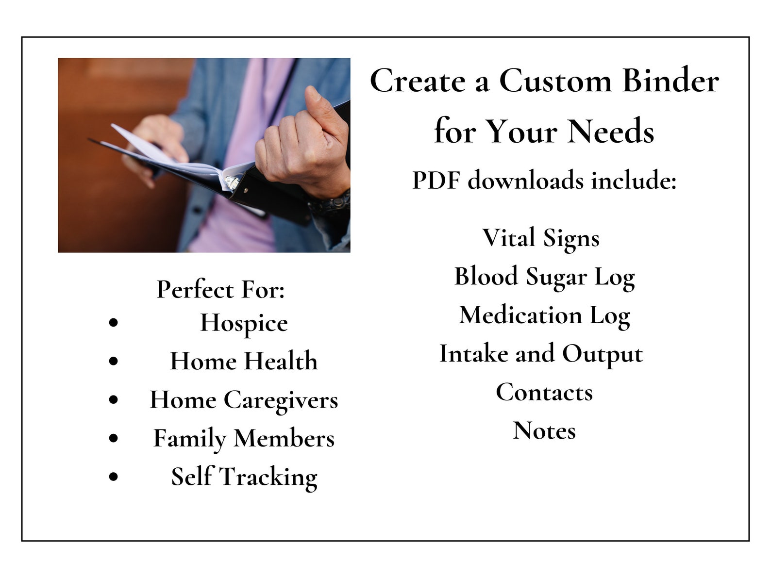 Home Health Tracking Log Bundle | Caregiver Hospice Worksheets With ...