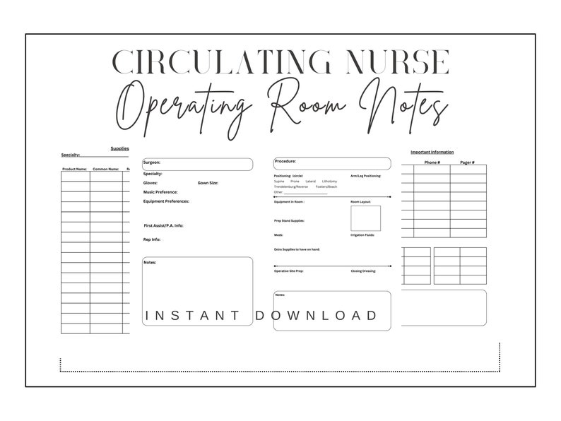 Registered Nurse Operating Room Circulator Complete Guide | Instant ...