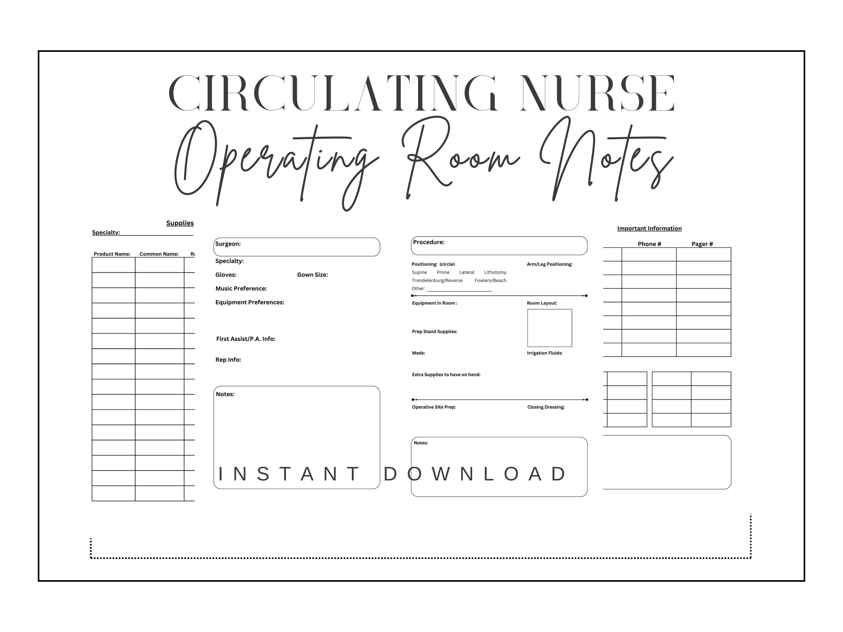 Registered Nurse Operating Room Circulator Complete Guide | Instant ...