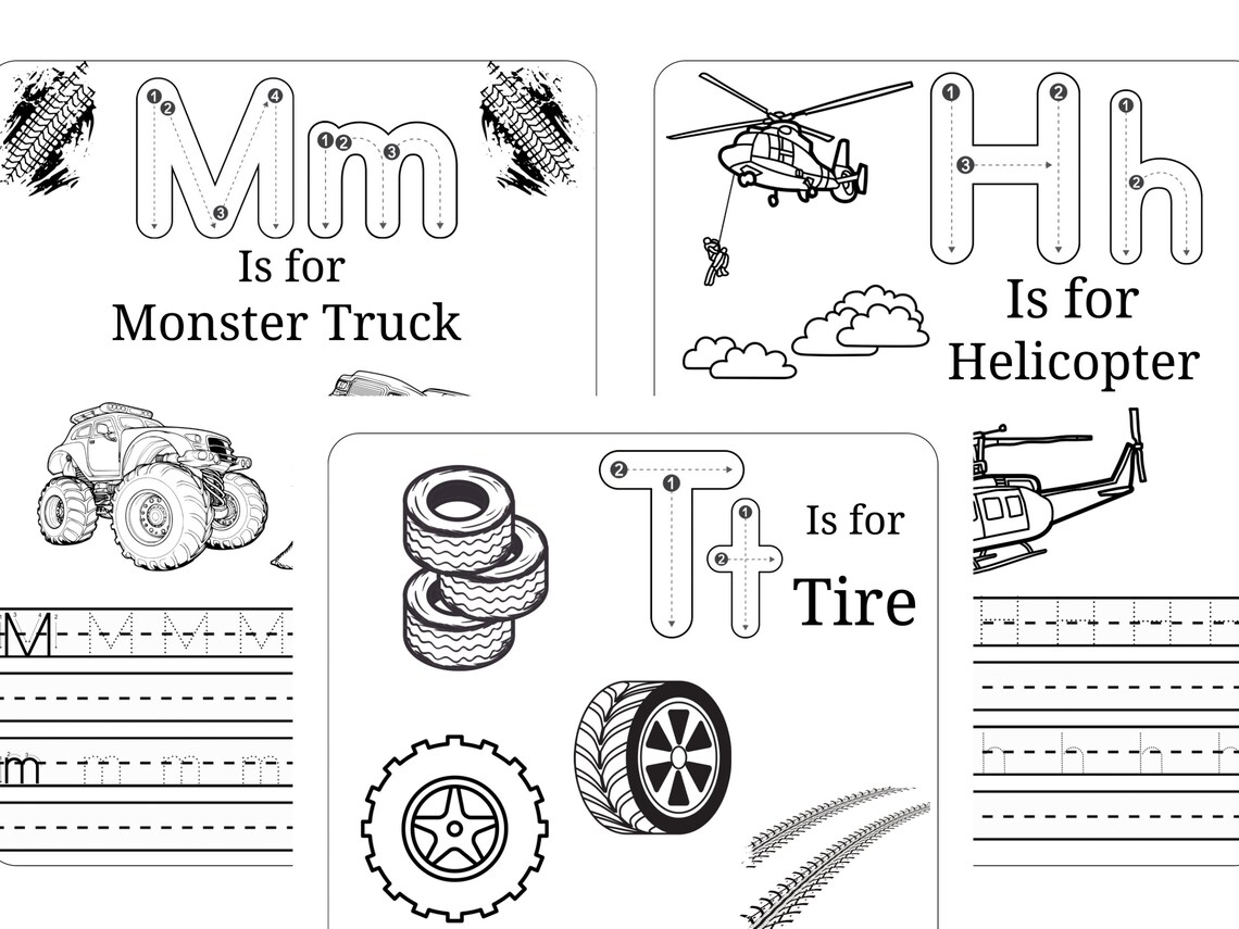 Handwriting Letter Practice Printable Worksheets | Instant Download ...