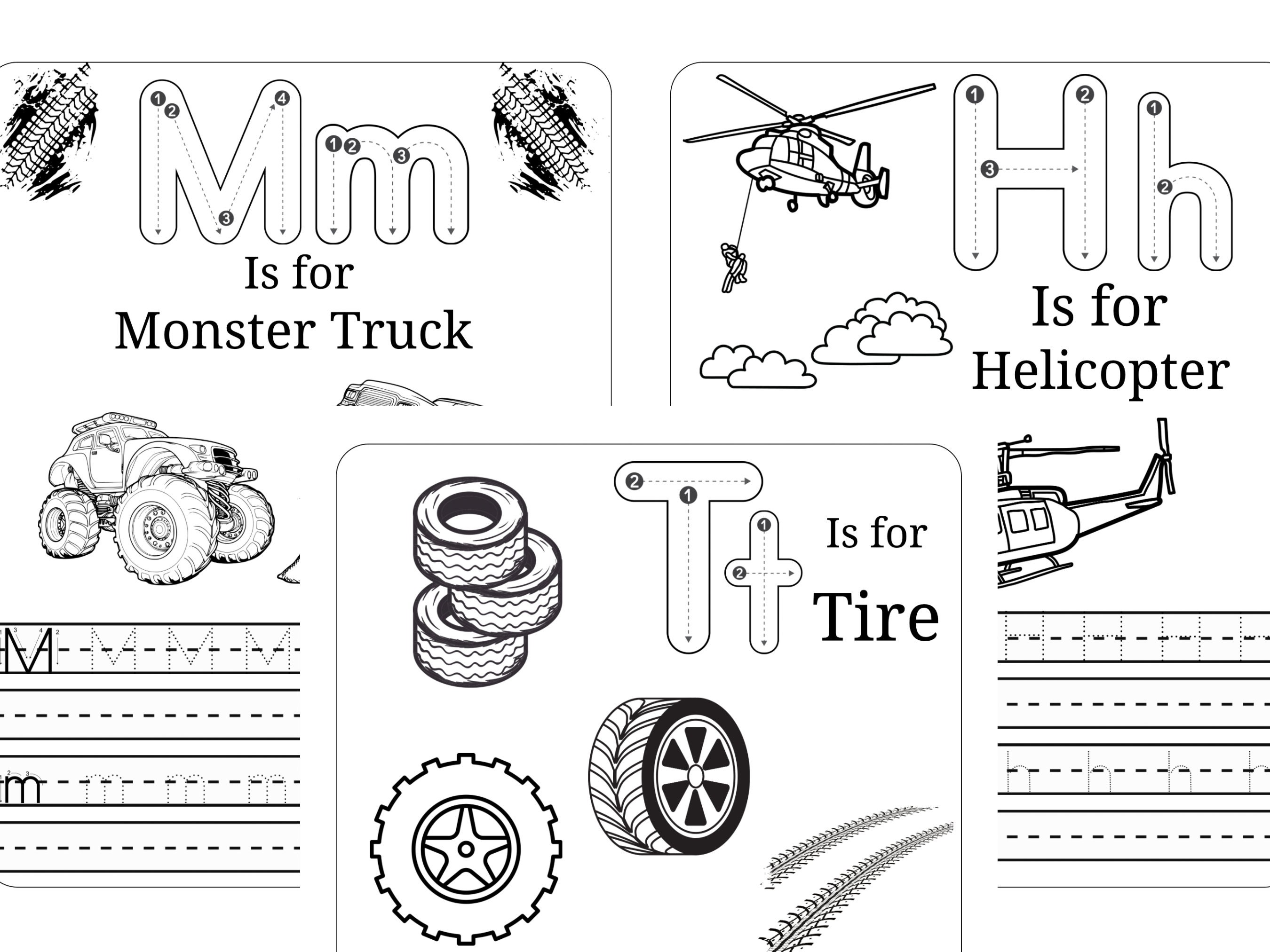 Handwriting Letter Practice Printable Worksheets | Instant Download ...