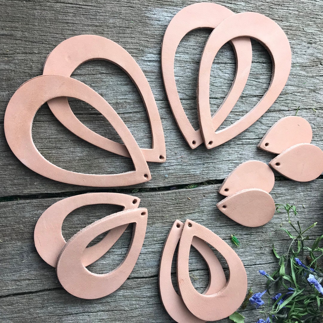 Leather Earring Blanks 12 Pieces, Mixed Sizes - Etsy