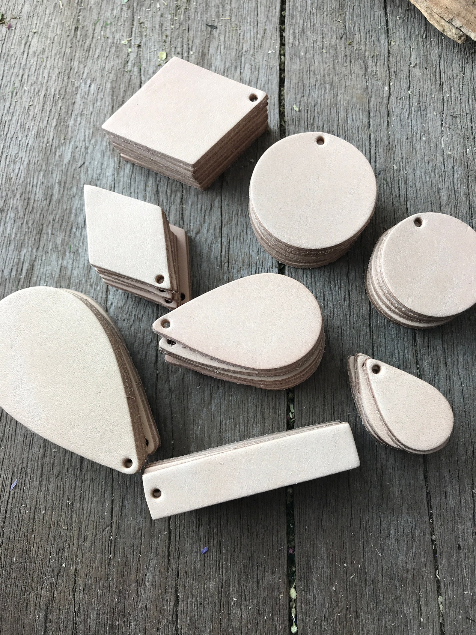 Leather Earring Blanks 64 Pieces, Variety Pack, Multiple Shapes and ...